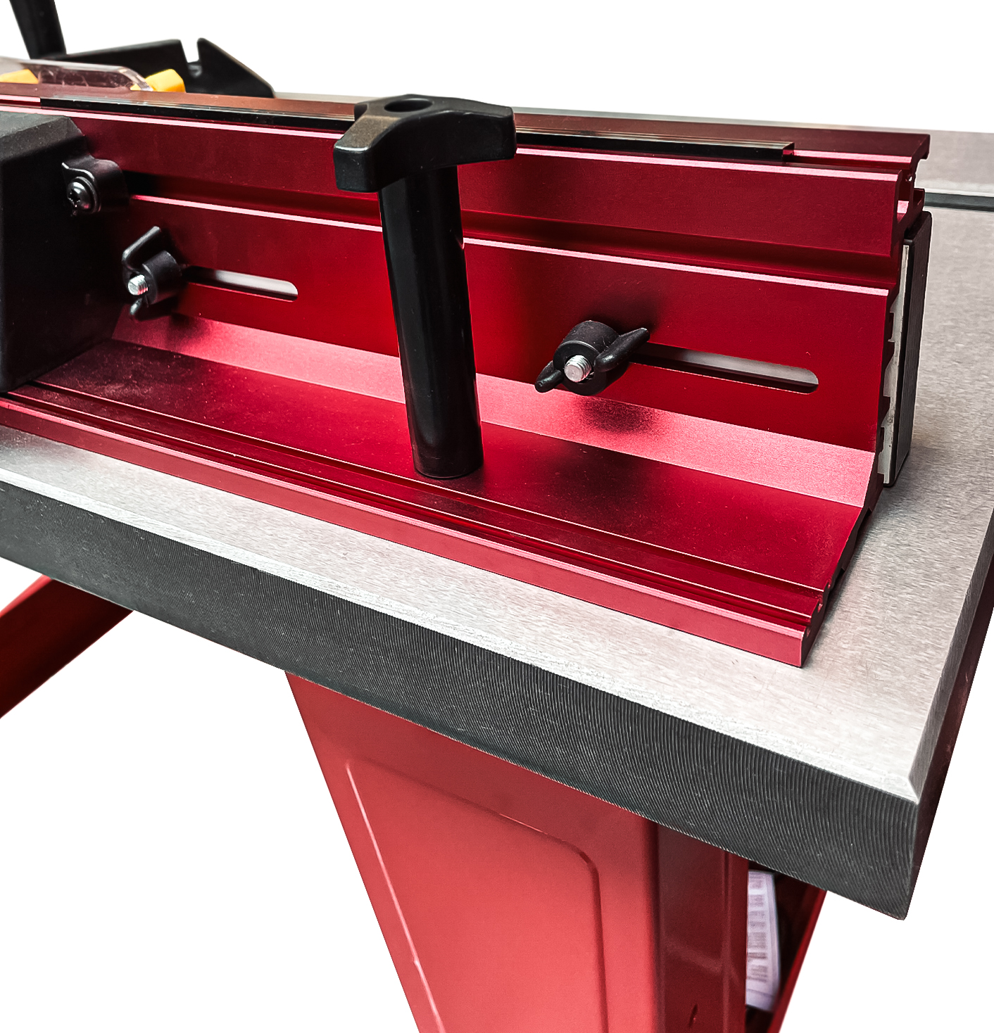Lumberjack PRO SERIES Cast Iron Router Table With A One Piece Aluminiu